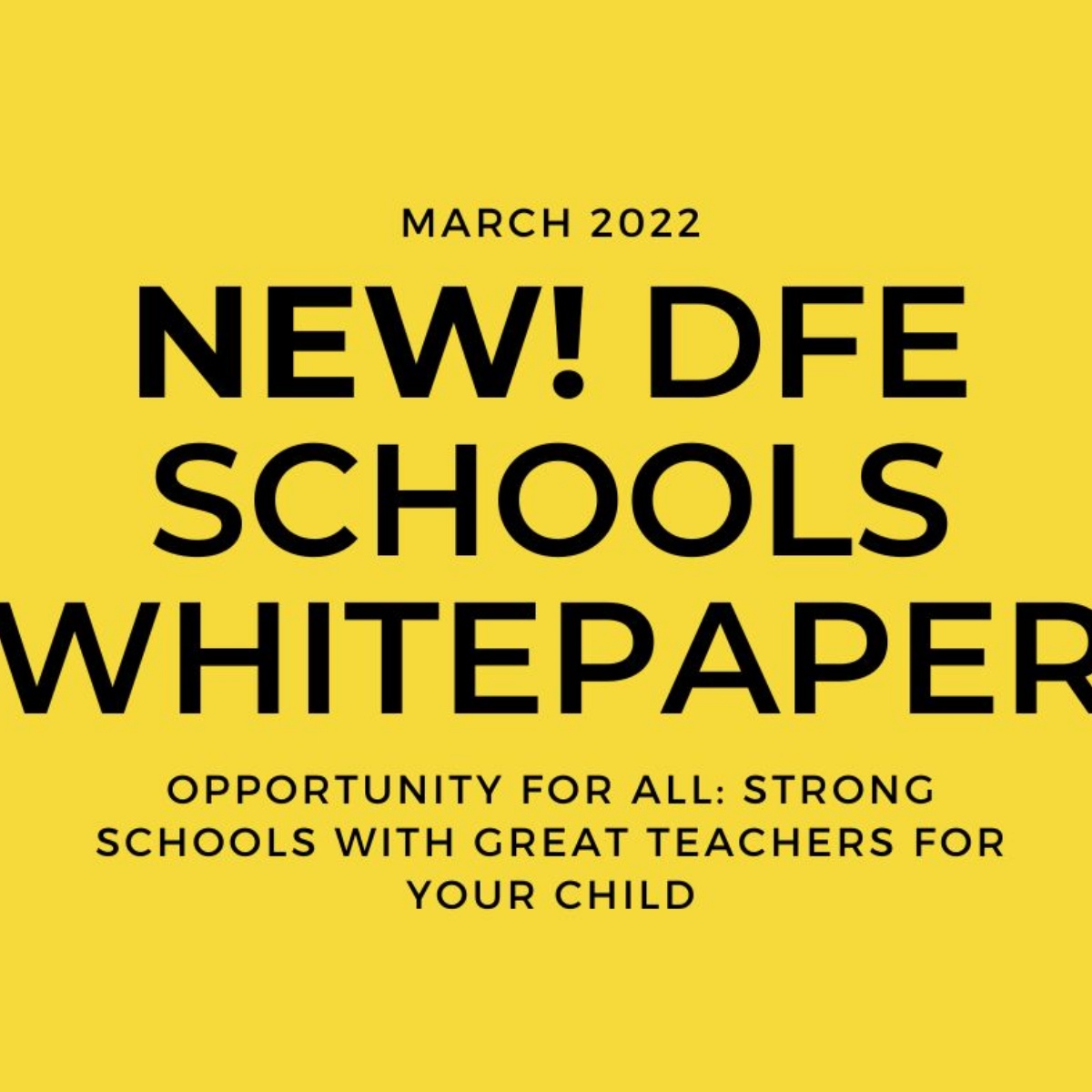 Northamptonshire Teaching School Hub - DfE Schools White Paper